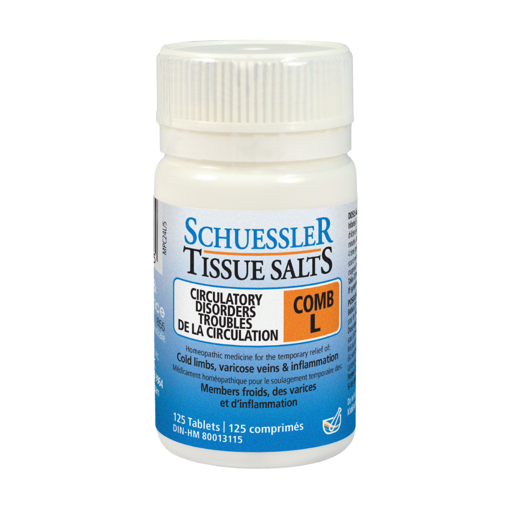 Schuessler Tissue Salts - Circulatory Disorders COMB L (125 Tablets ...
