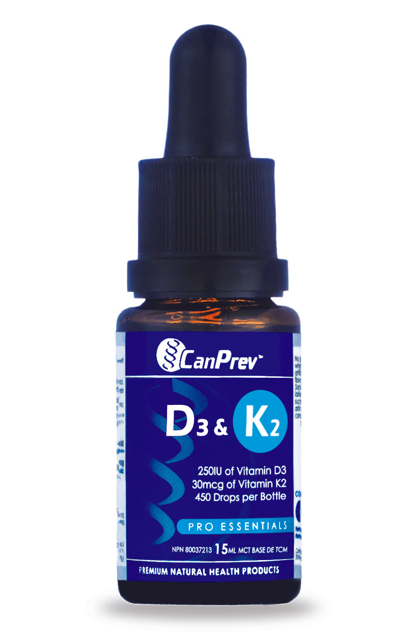 CanPrev Vitamin D3 & K2 Drops (15ML) – Lifestyle Markets