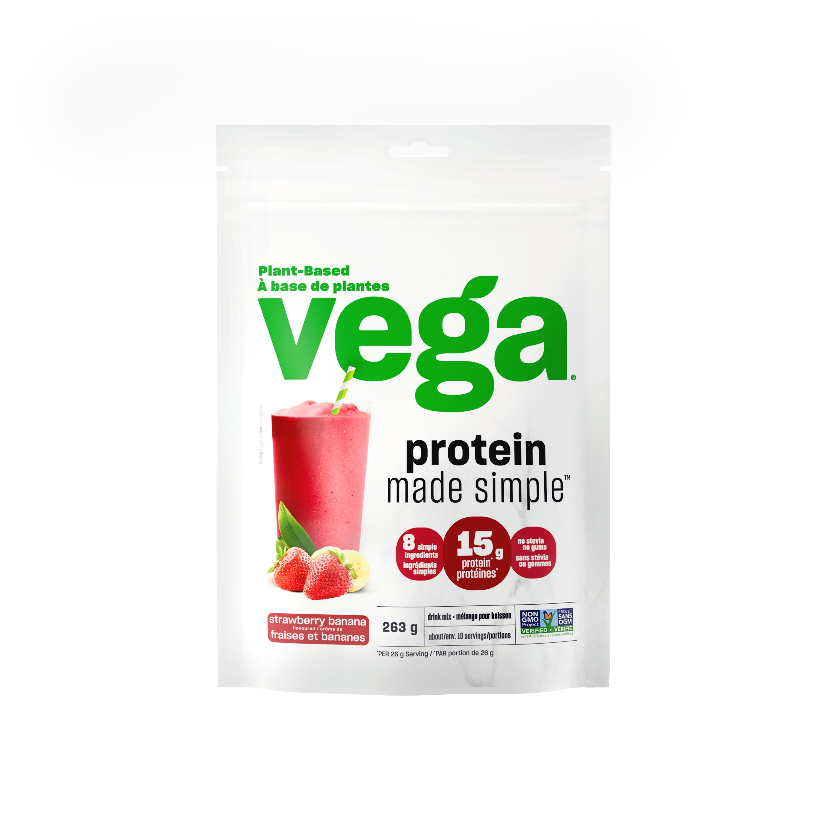 Vega Protein Made Simple - Strawberry Banana (263g) – Lifestyle Markets