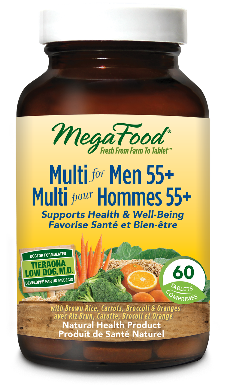 MegaFood Multi for Men 55+ (60 Tablets) – Lifestyle Markets