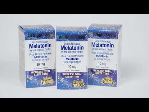 Natural Factors Melatonin Quick & Time Release (10mg) (90 Tabs ...