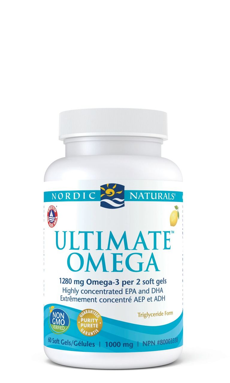 Nordic Naturals Ultimate Omega - Lemon (1000mg) (60 Soft Gels ...